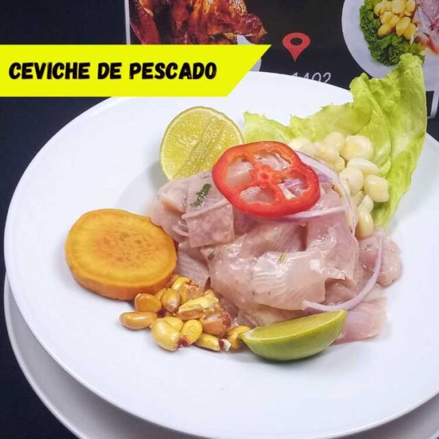 Ceviche de Pescado - Comida Peruana a domicilio
